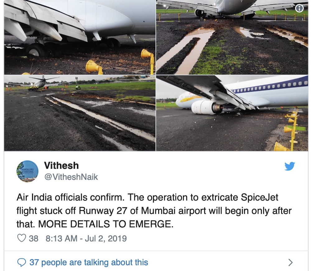 Vier Runway Excursions in Indien in drei Tagen - Aerobuzz.de