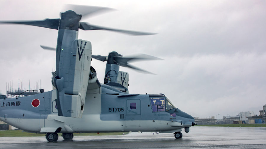 Bell Boeing hat die erste V-22 Osprey in Japan an die JGSDF übergeben ...