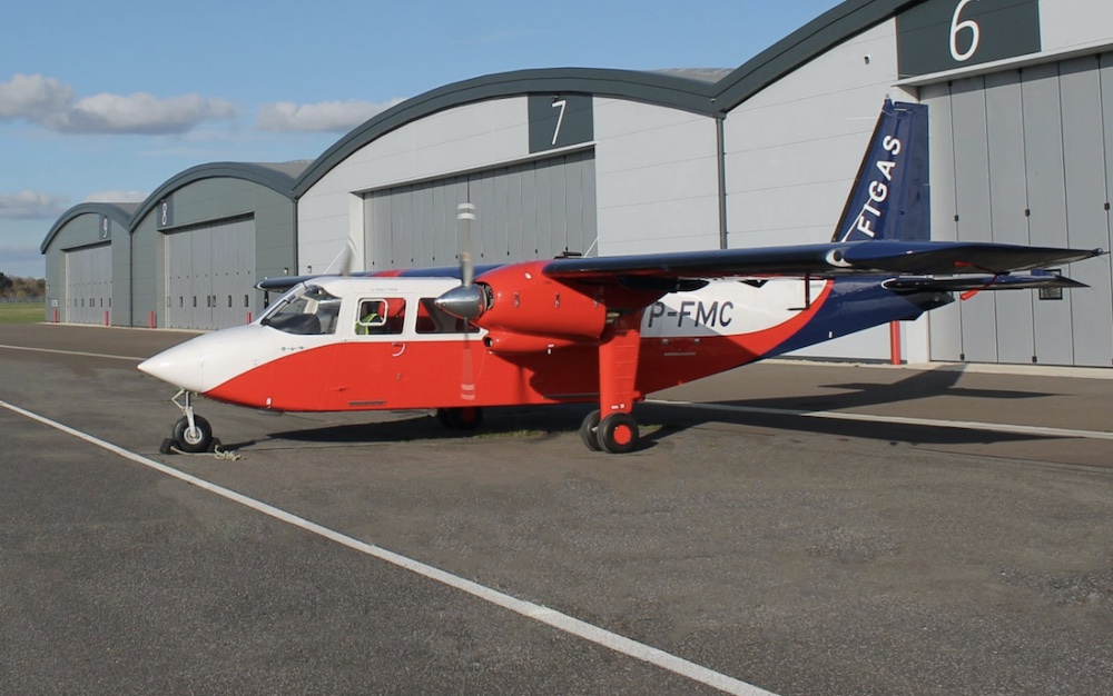 Britten-Norman hat eine BN2B Islander auf die Falklandinseln geliefert ...