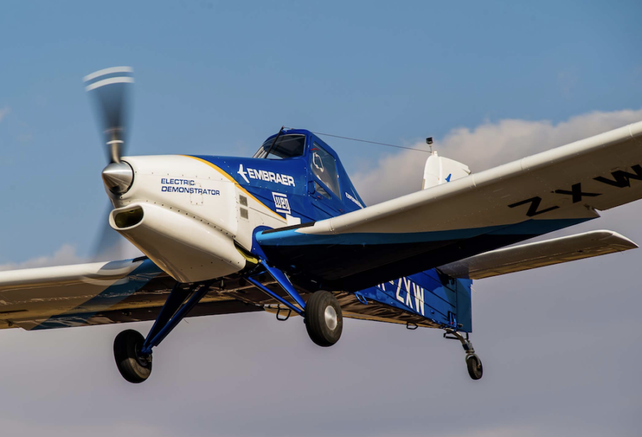 Erstflug der elektrischen EMB-203 Ipanema - Aerobuzz.de
