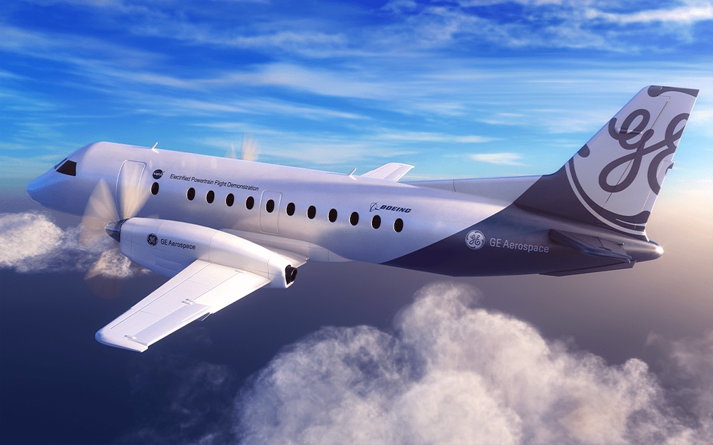 GE Aerospace enthüllt Farbschema seines Saab-340-Hybridflugzeugs ...