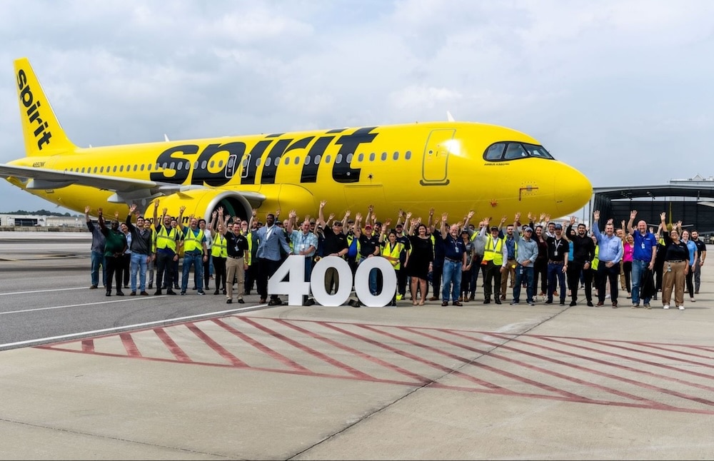 Spirit Airlines übernimmt die 400. A320 aus Mobile und entlässt Piloten ...