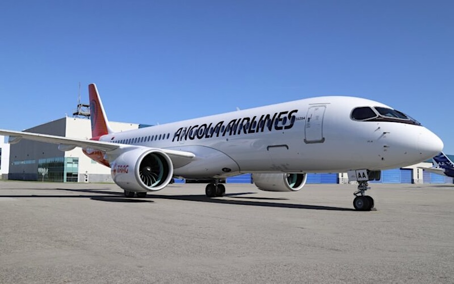 TAAG Angola Airlines hat ihre erste A220-300 übernommen - Aerobuzz.de